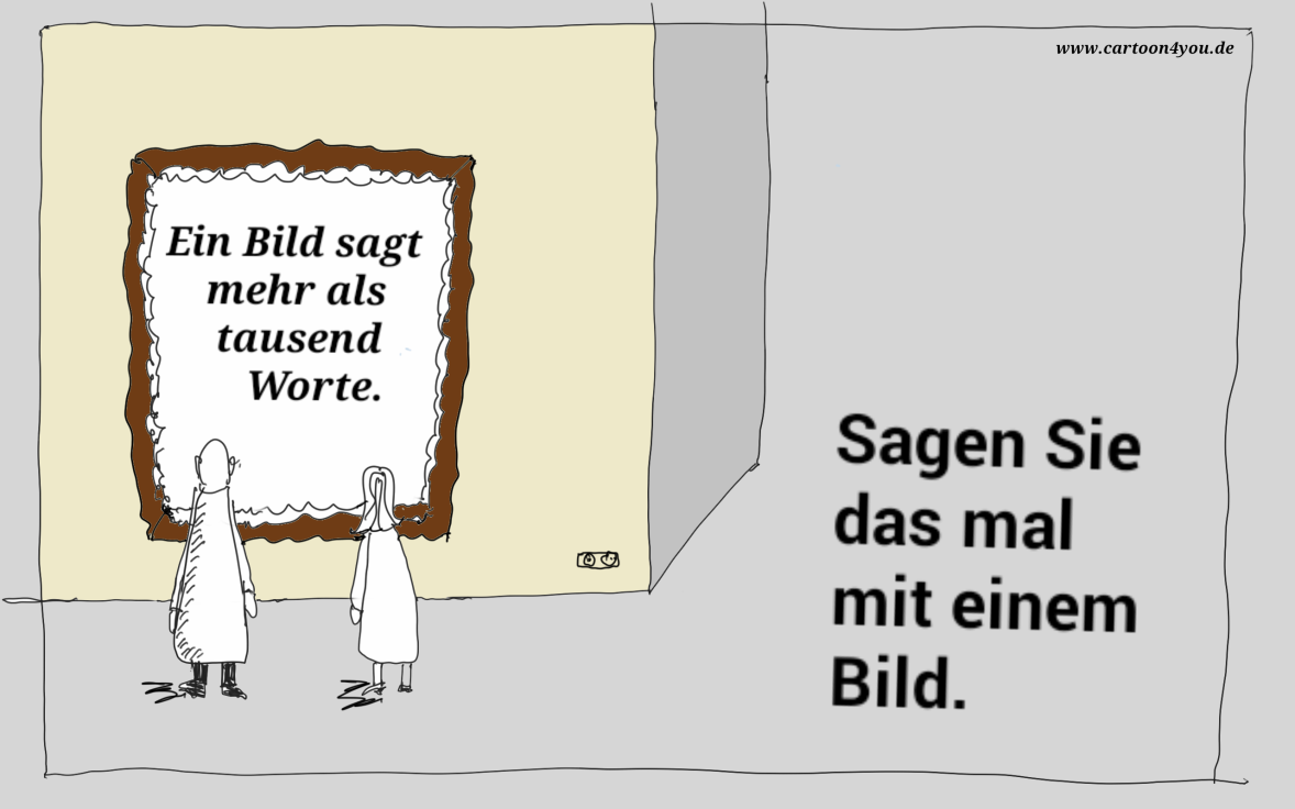 Cartoon4you Bilder, die hängen bleibenTausend Worte | Cartoon4you ...
